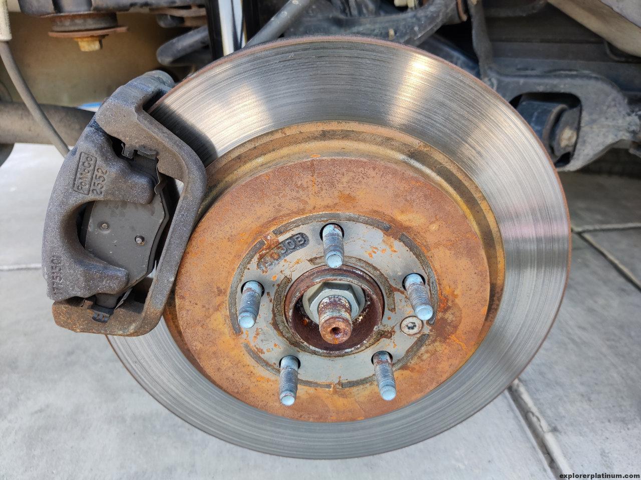 Maintenance: Changing Rear Rotors and Brake Pads – Explorer Platinum